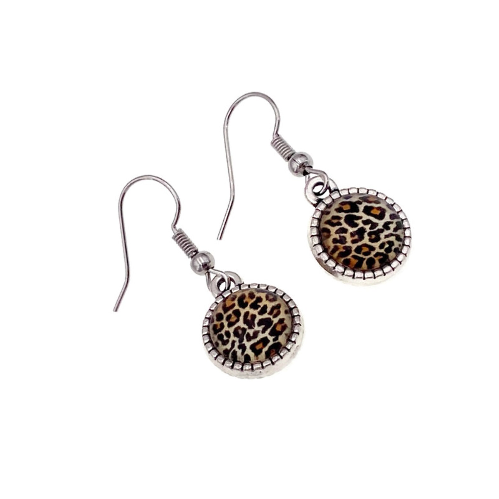 Cheetah Earrings, Leopard Earrings, Animal Print Earrings, Big Cat ...