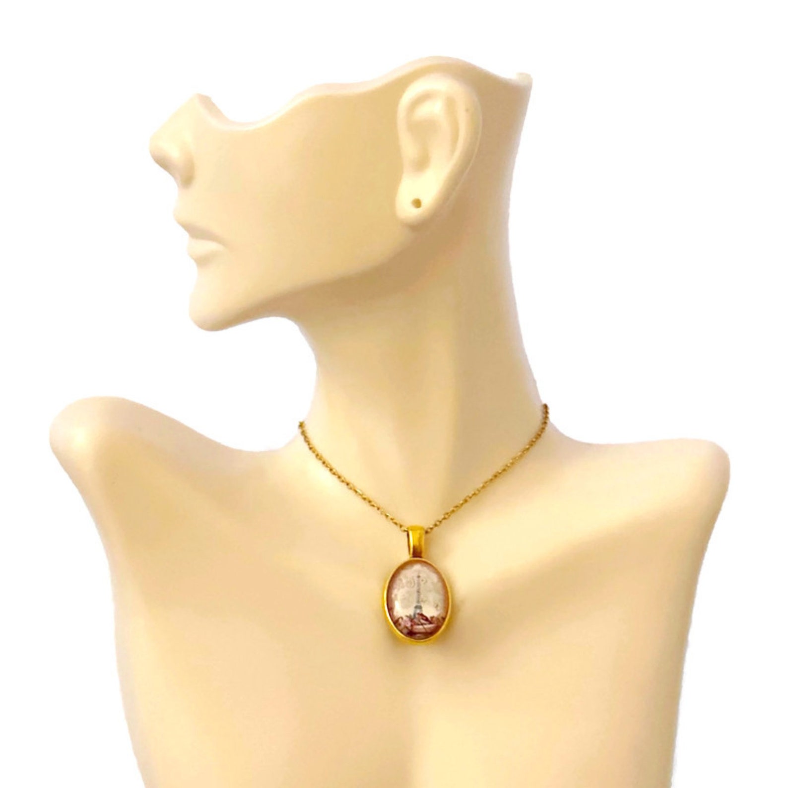 Paris Pendant Paris Necklace Eiffel Tower Necklace Paris - Etsy