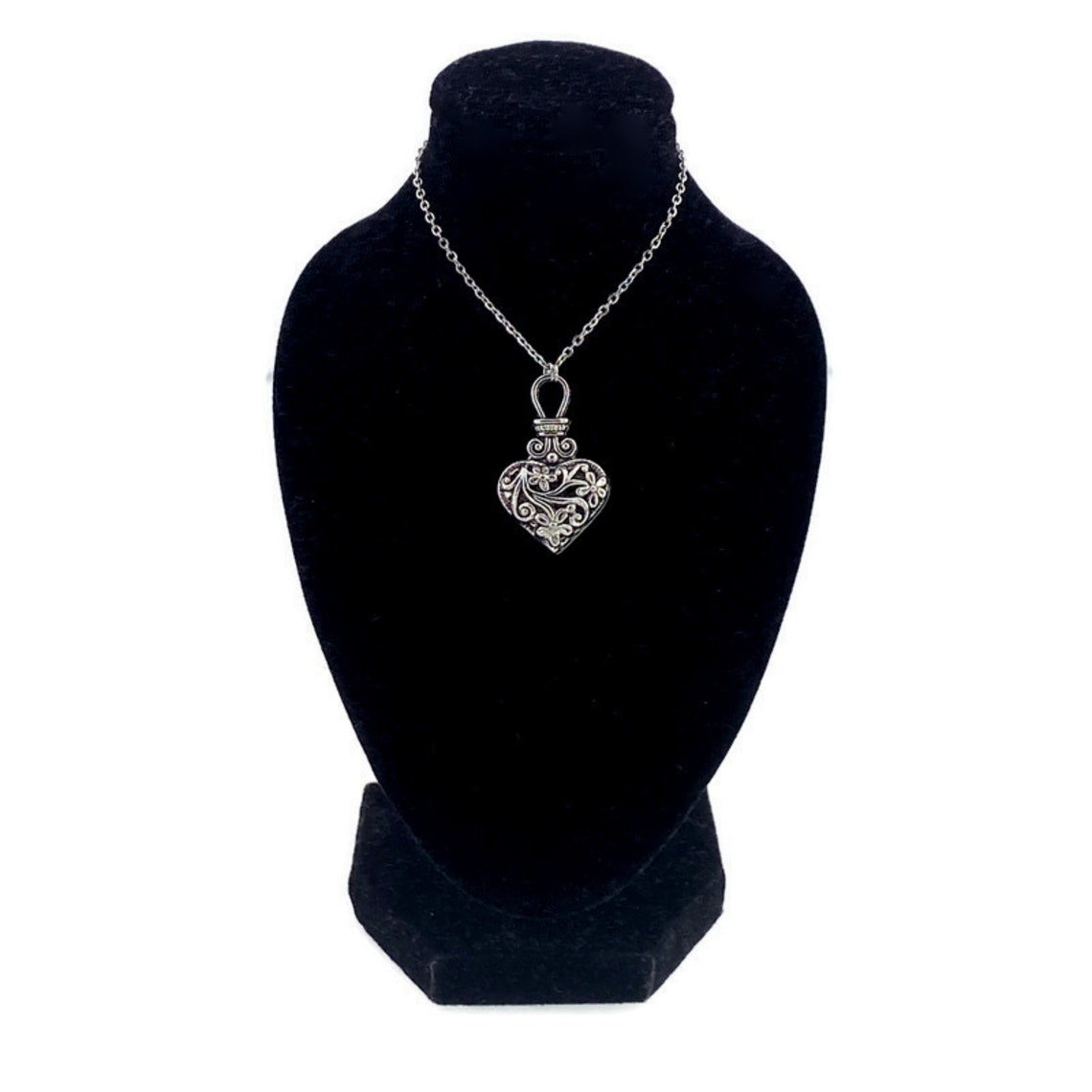 Filigree Heart Pendant Filigree Heart Necklace Heart - Etsy