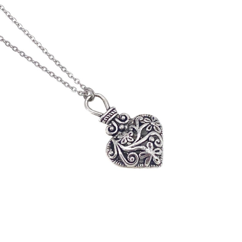 Filigree Heart Pendant Filigree Heart Necklace Heart - Etsy