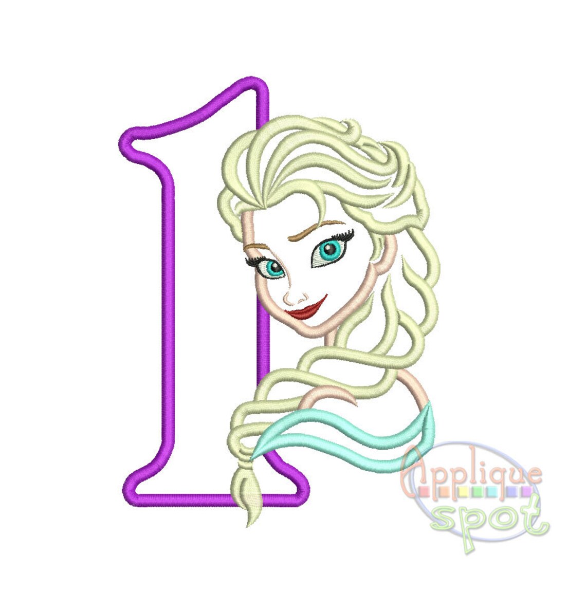 Elsa Birthday Numbers Set 1 to 9 4x4 5x7 6x10 8x8 9x9 | Etsy