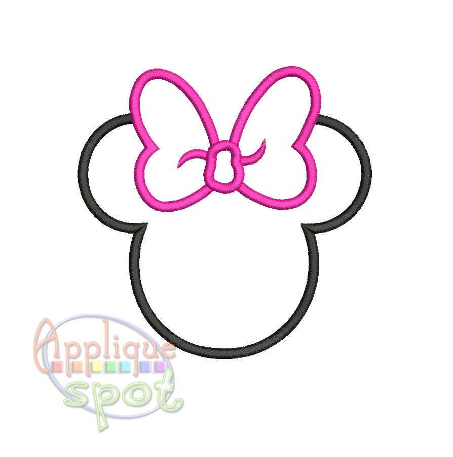 Silueta de Minnie 5 tamaños incluyen 4 x 4 5 x 7 6 x 10 7 x | Etsy