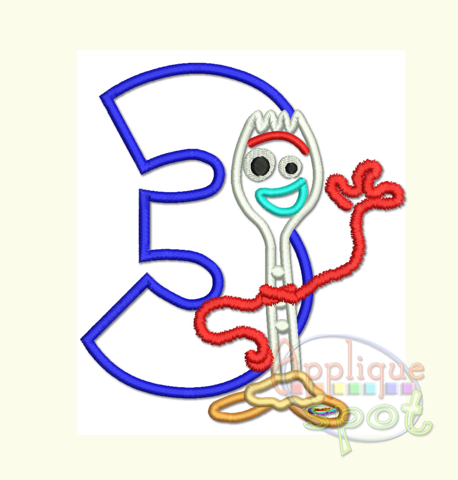 Forky Toy Story Birthday Numbers Set 1-9 4 Sizes Included | Etsy