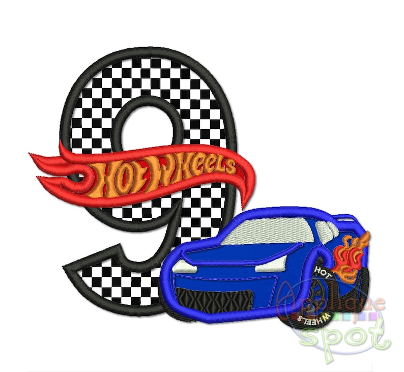 Hot Wheels Numbers Set 1-9 Cumpleaños Racing Cars 7 | Etsy