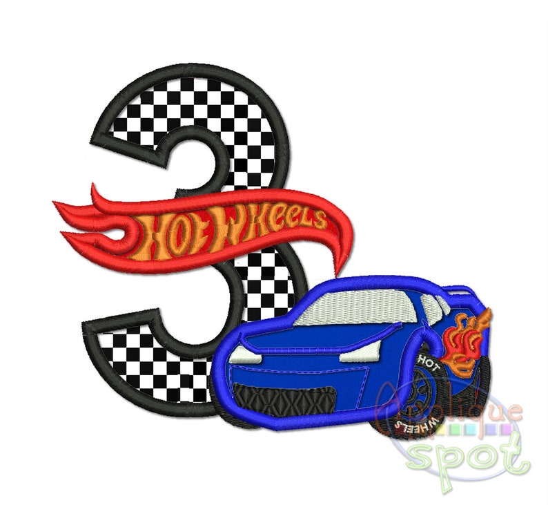 Hot Wheels Numbers Set 1-9 Birthday Racing Cars 7 sizes | Etsy