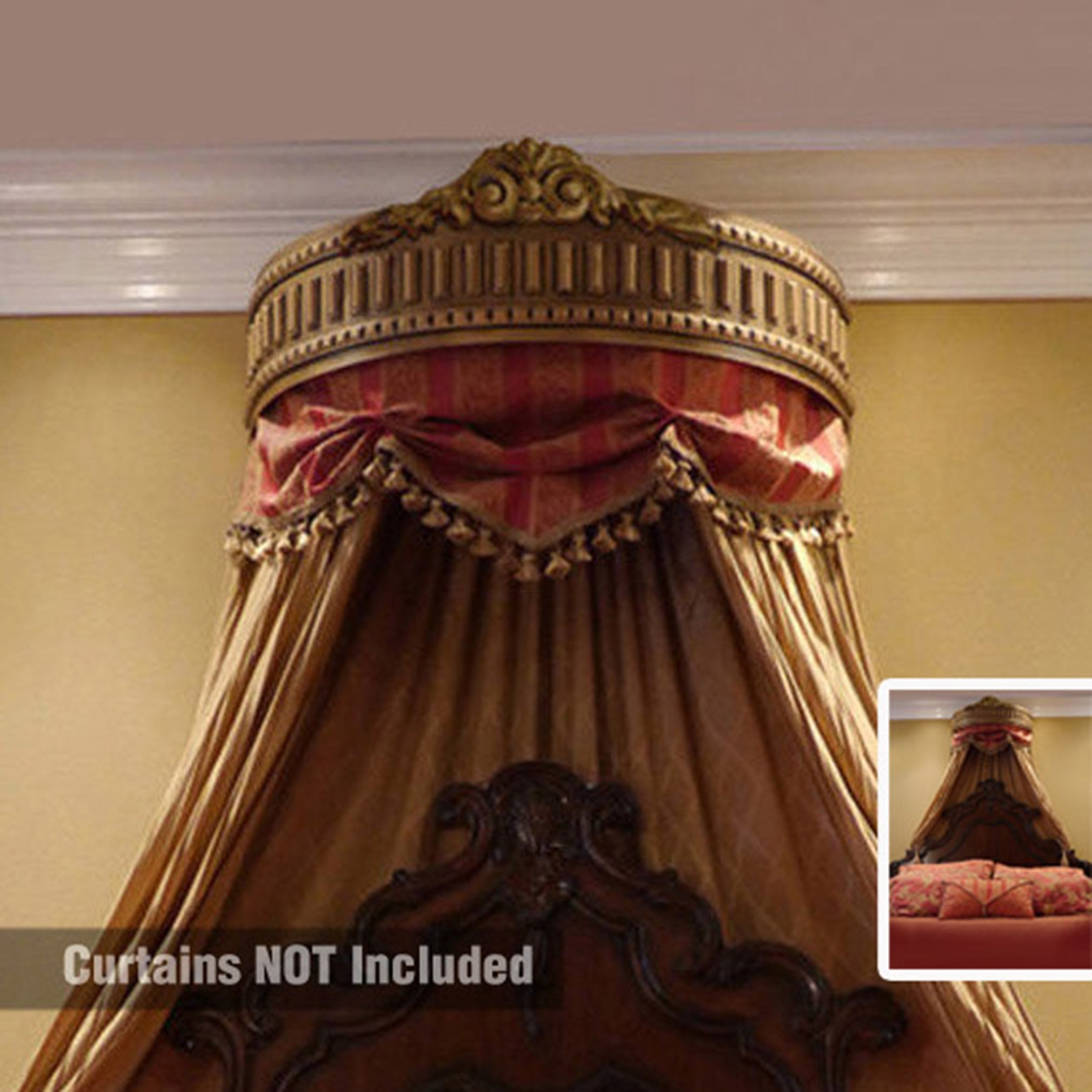 Gold bed canopy store