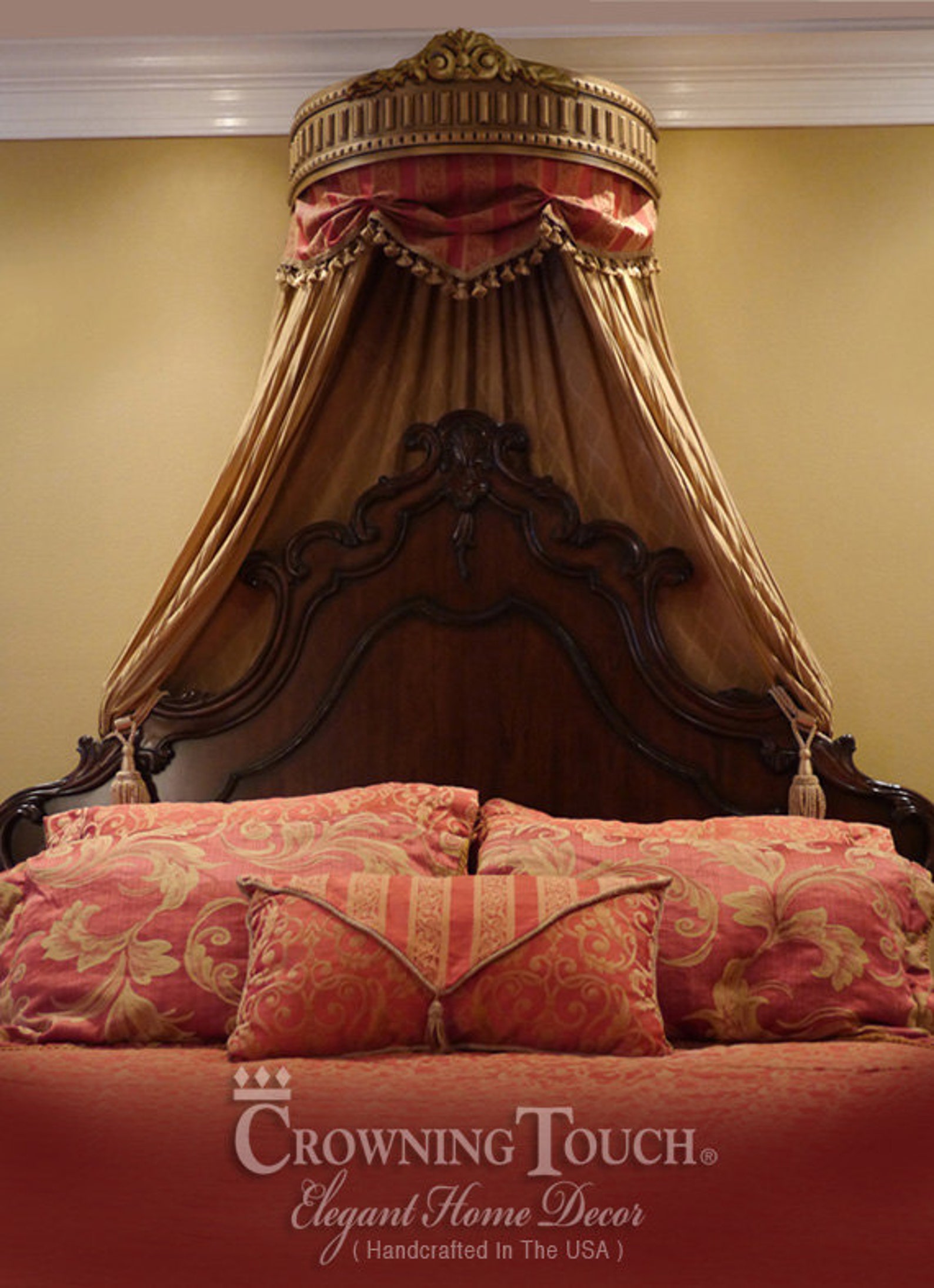 Gold Bed Crown Beautifully Handcrafted for Your Bedroom - Teester ...
