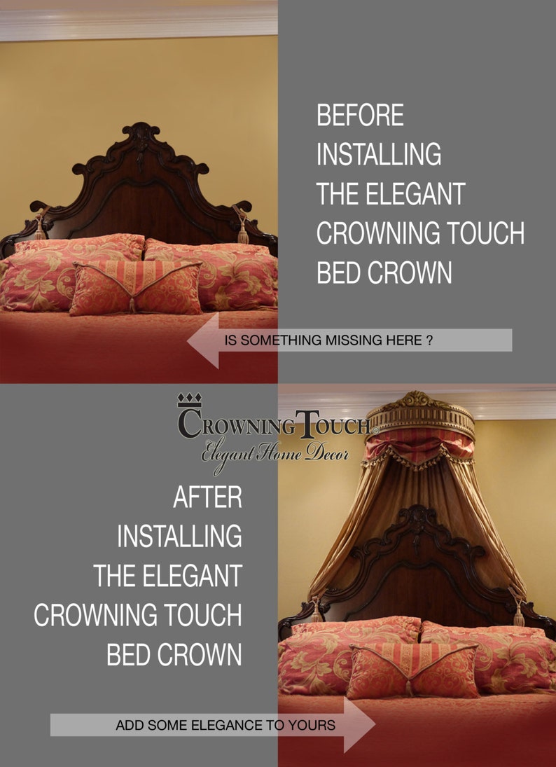 Modern Elegant Bed Crown - Handcrafted Geo-dese Bed Crown - Teester ...