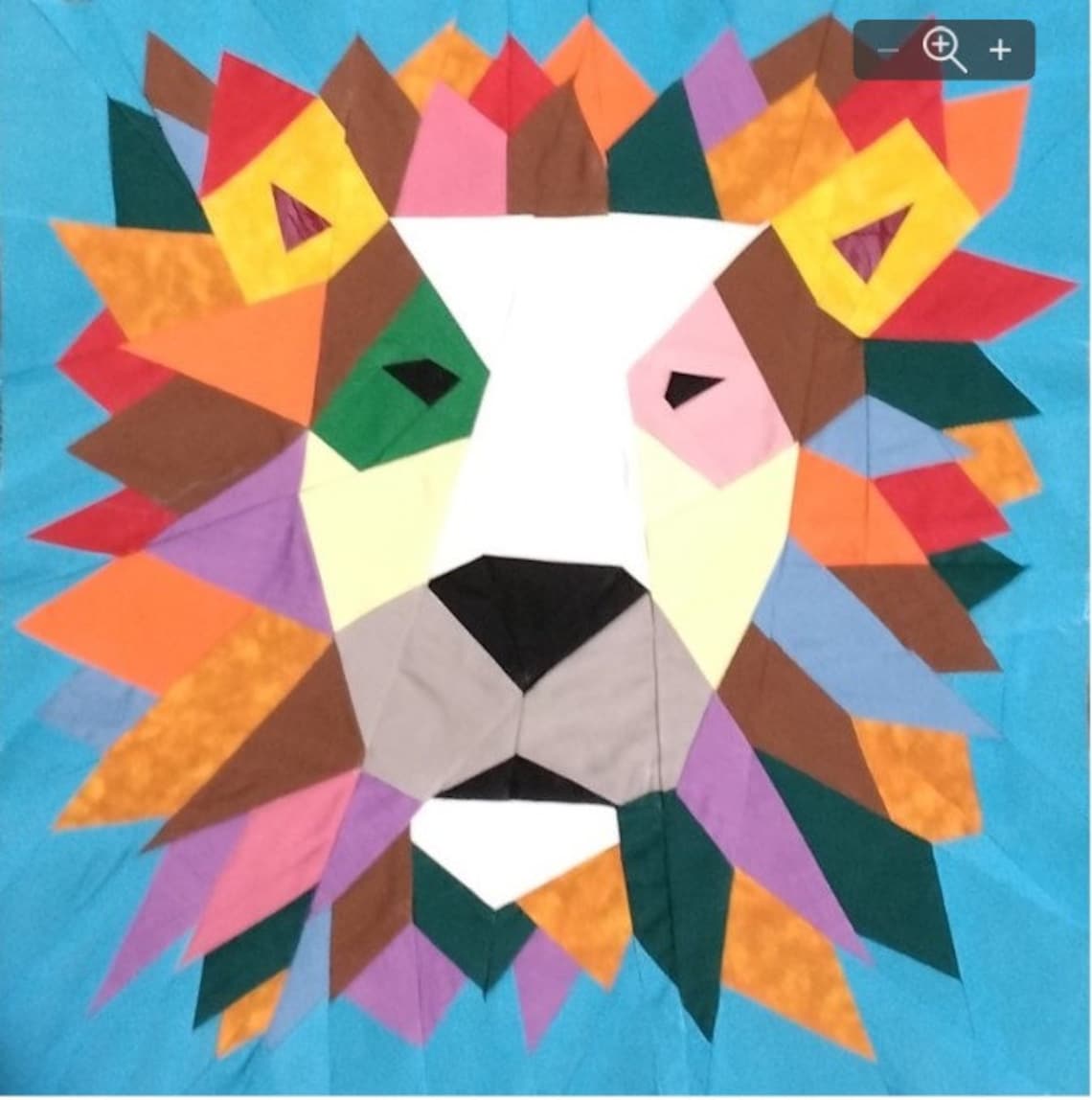 Dashing Lion FPP Quilt Pattern - Templates - Etsy