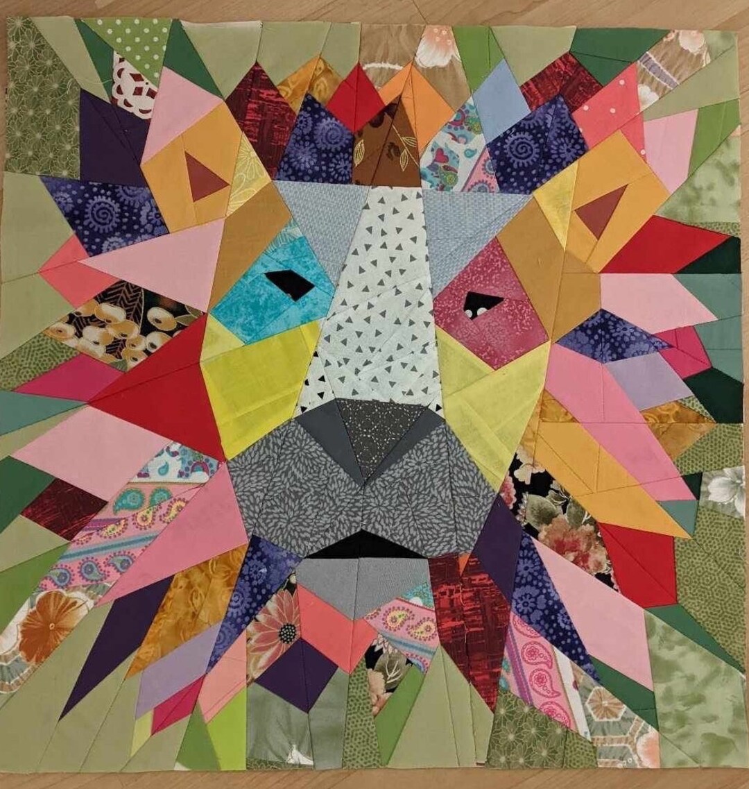Dashing Lion FPP Quilt Pattern - Templates - Etsy