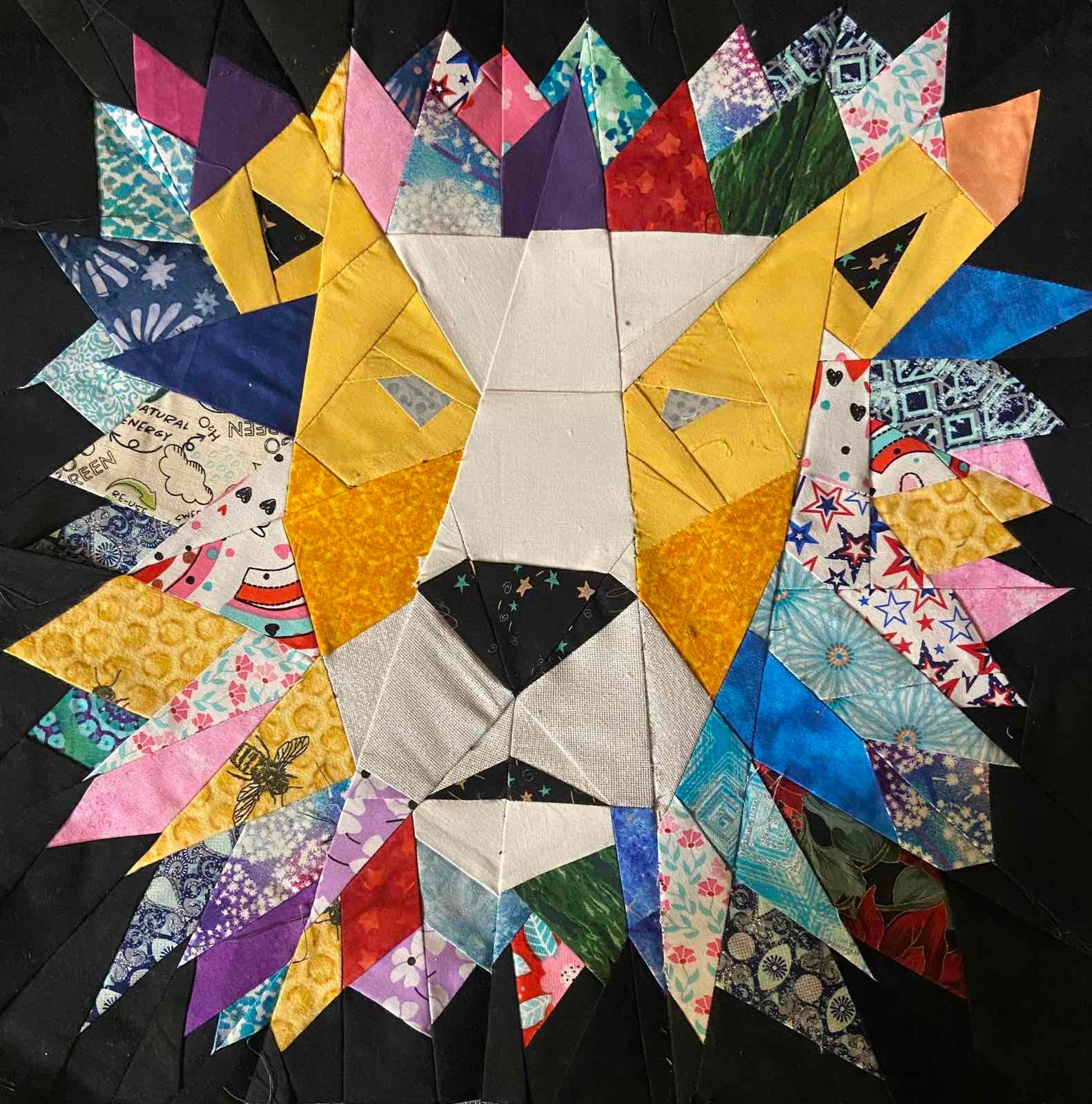 Dashing Lion FPP Quilt Pattern Templates - Etsy