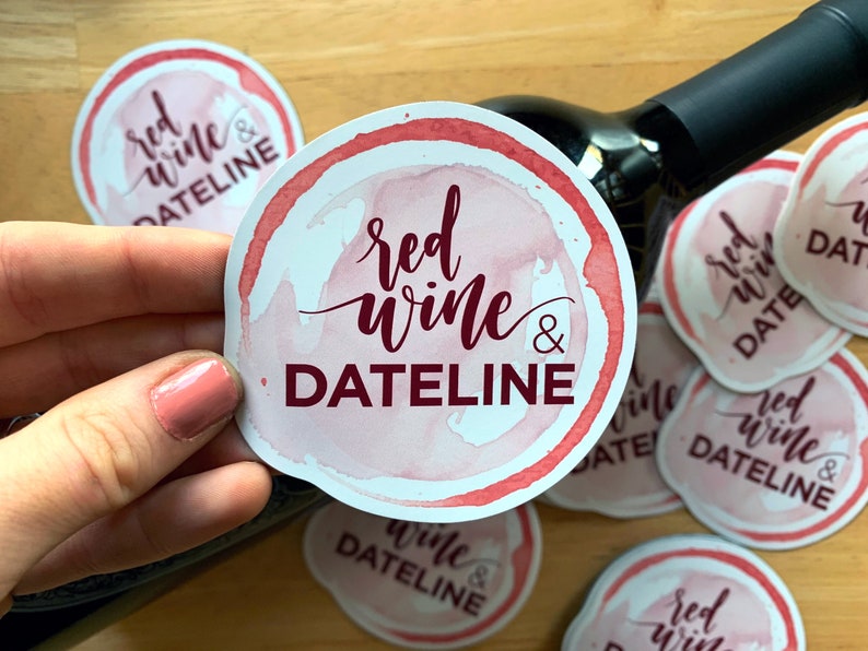 Red Wine Sticker True Crime STICKER - Etsy