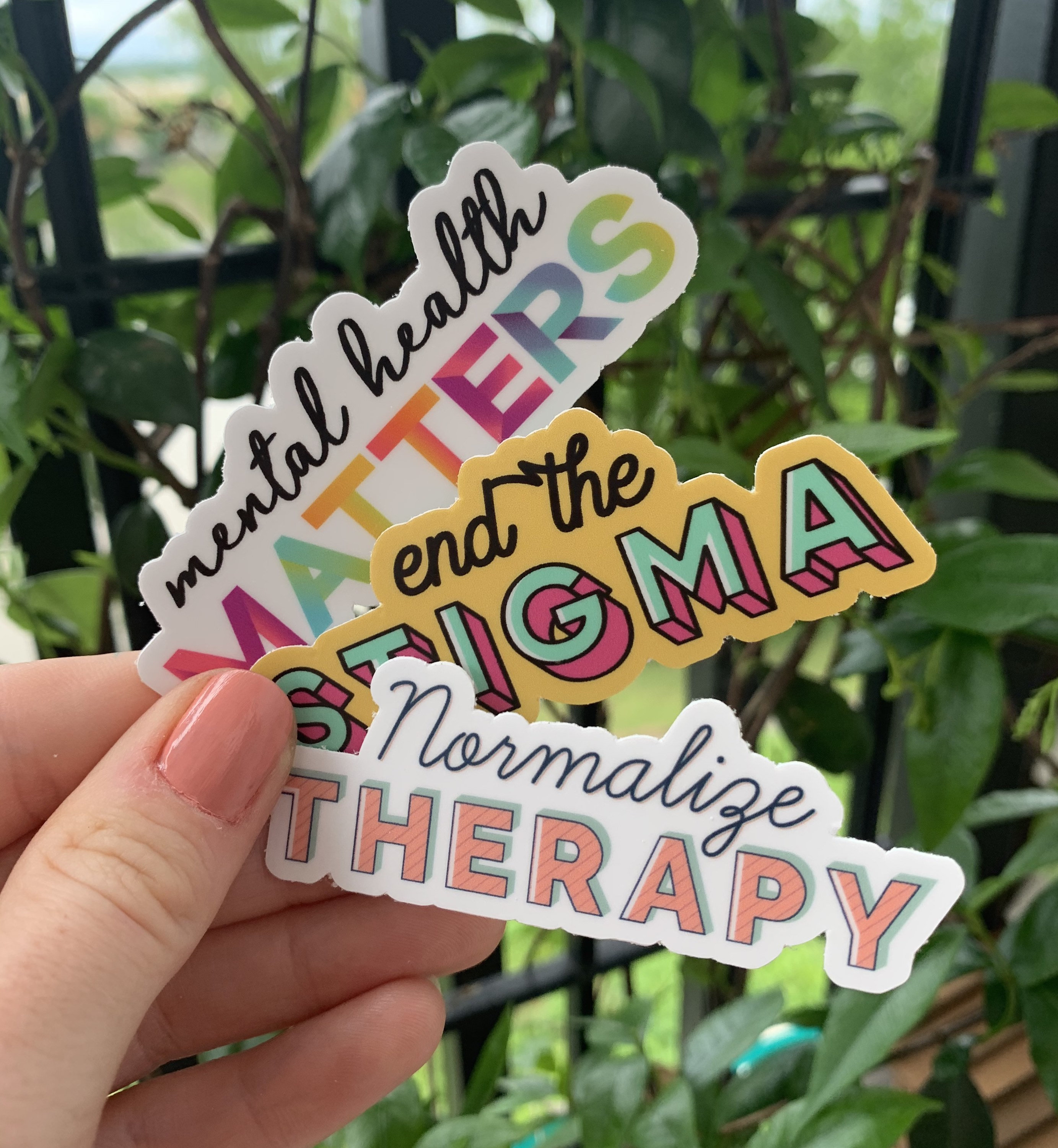 Mental Health Stickers 3-pack Normalize Therapy End the | Etsy