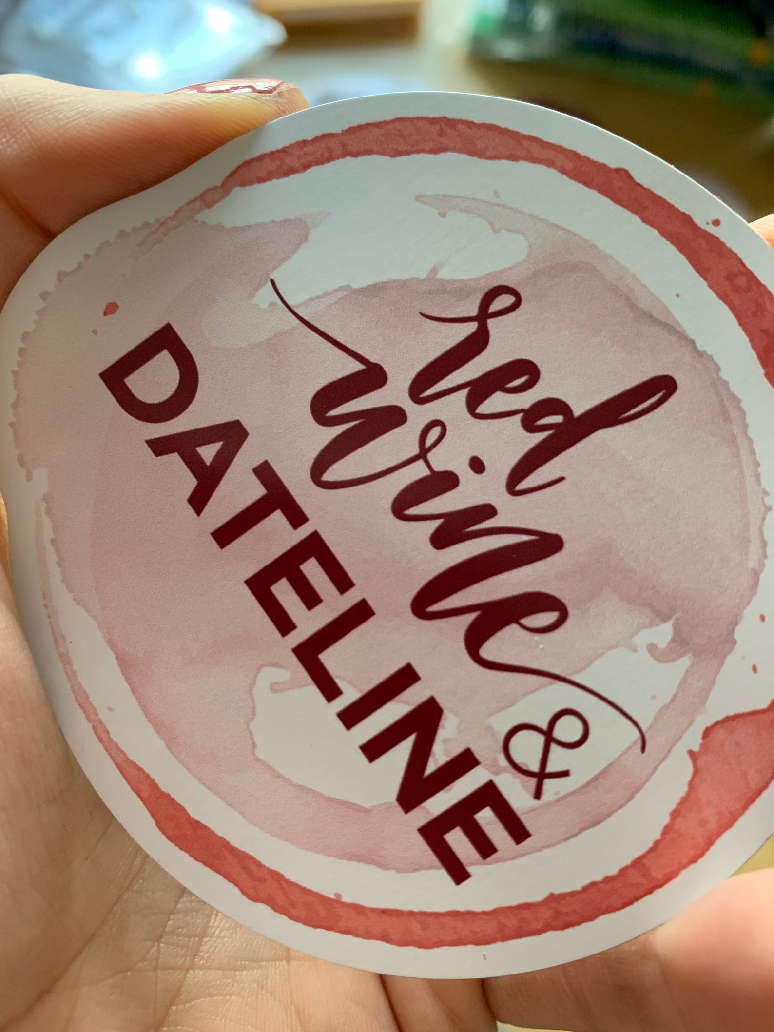 Red Wine Sticker True Crime STICKER - Etsy