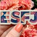 ESFJ Sticker | Myers-briggs Personality Test | Waterproof Sticker - Etsy