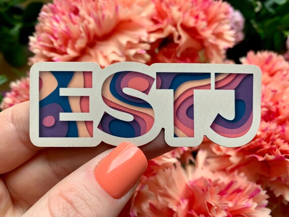 ESTJ Sticker Myers-Briggs Personality Test Waterproof | Etsy