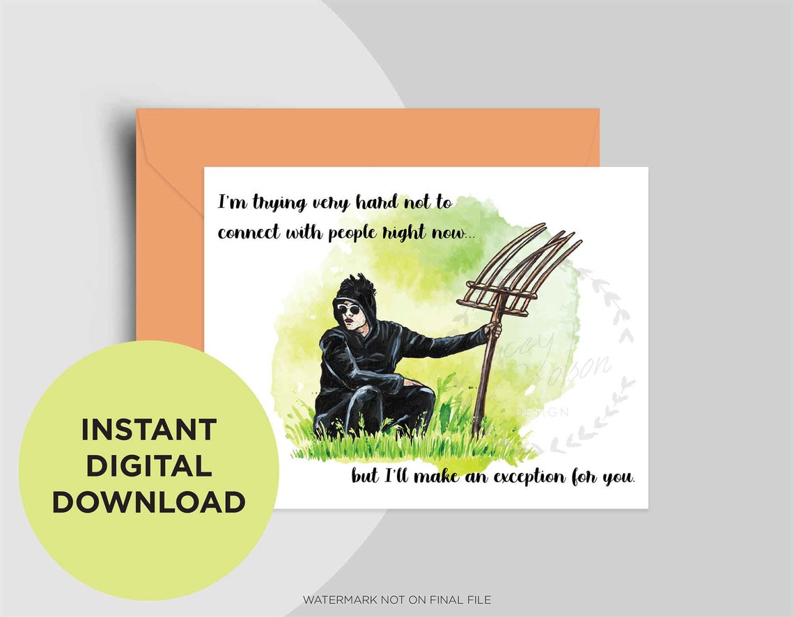 David Card - 5x7 INSTANT DOWNLOAD - Etsy