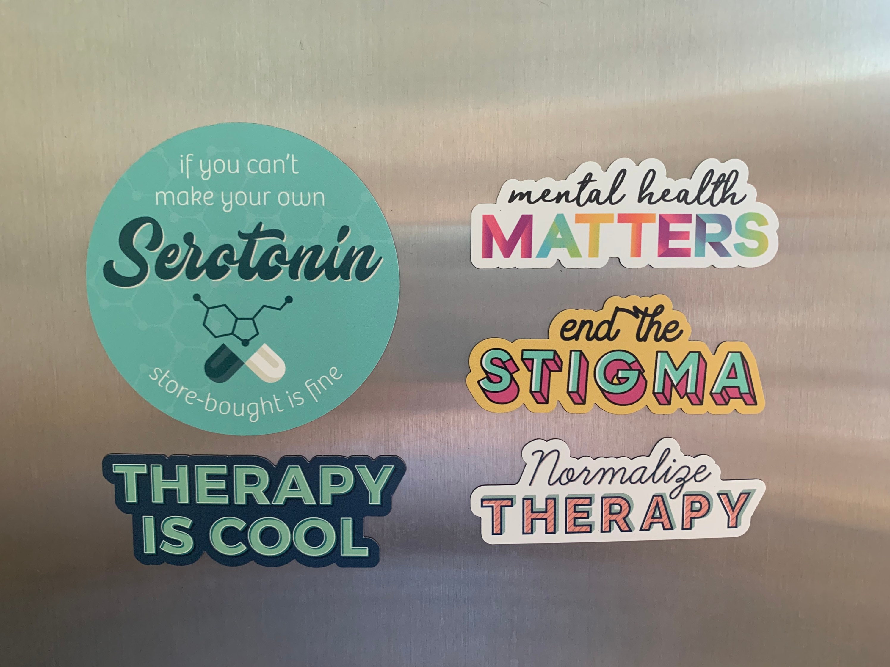 Mental Health MAGNETS 5-pack Normalize Therapy End the | Etsy