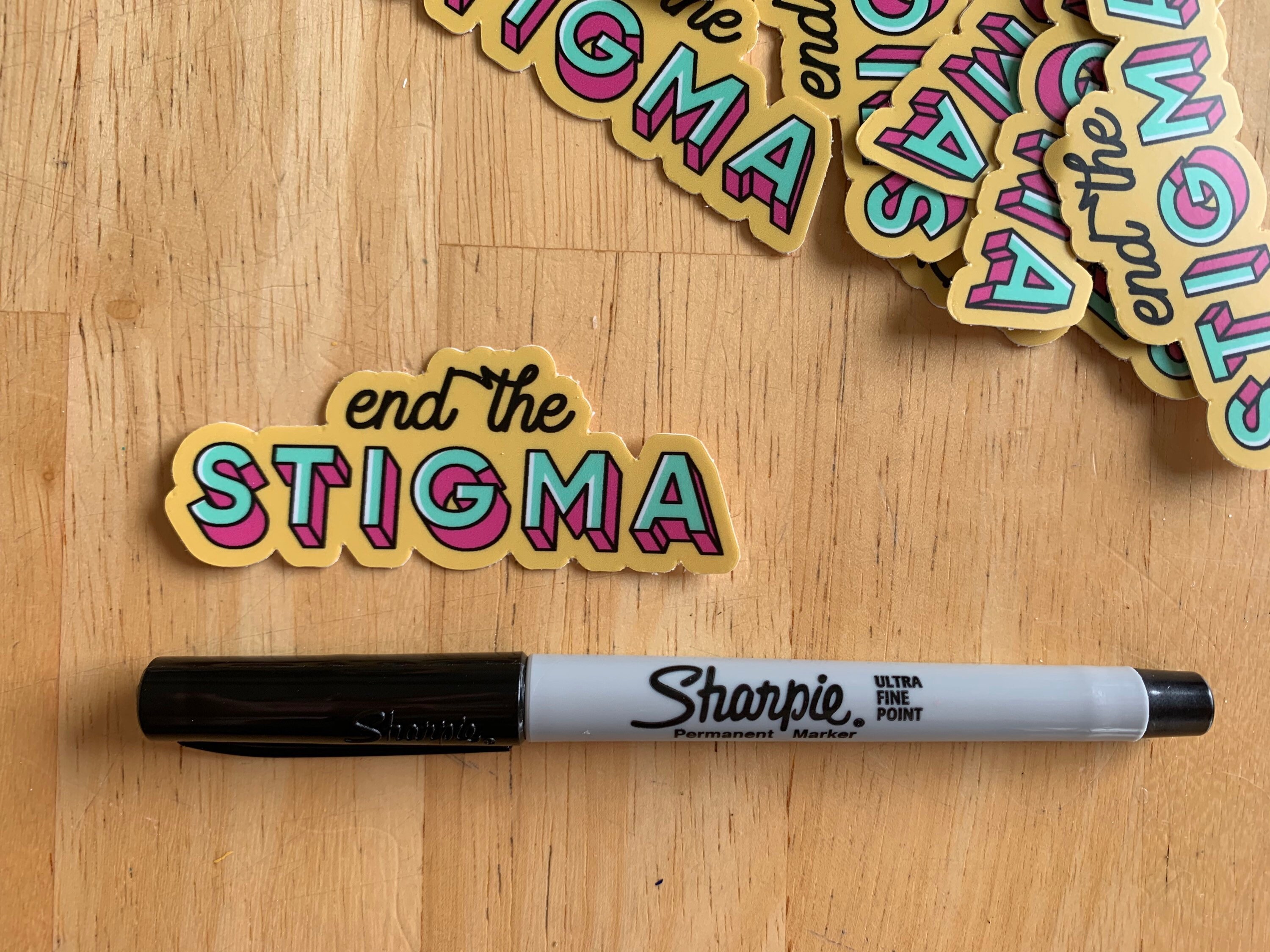 End the Stigma Sticker 3 x 1.2 Mental Health | Etsy