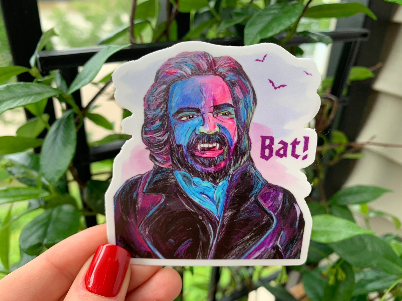 Laszlo - “bat!” Sticker - Etsy