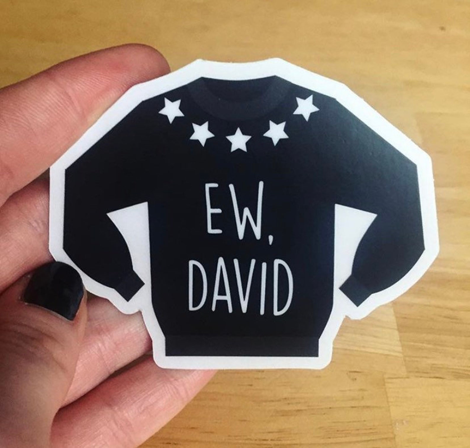 Ew David Sweater Vinyl Sticker Original Design | Etsy