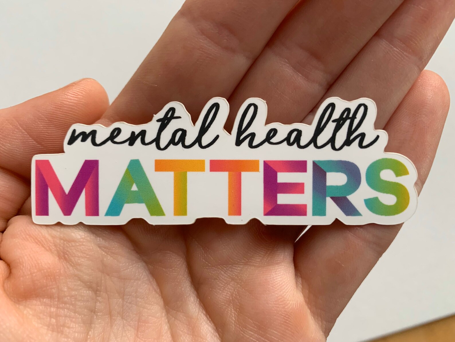 Mental Health Matters Sticker 3 X 1 Mental | Etsy