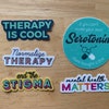 Normalize Therapy Sticker on Waterproof Vinyl 3 X 1.06 Mental Health ...