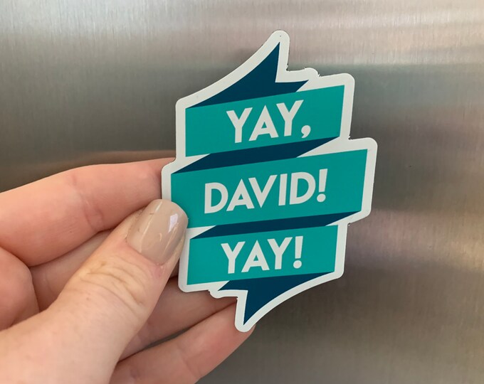 Yay, David, Yay! MAGNET - Etsy