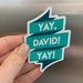 Yay David Yay MAGNET | Etsy