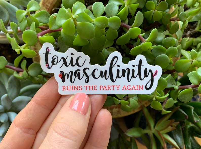 Toxic Masculinity Ruins the Party Again Sticker - Etsy