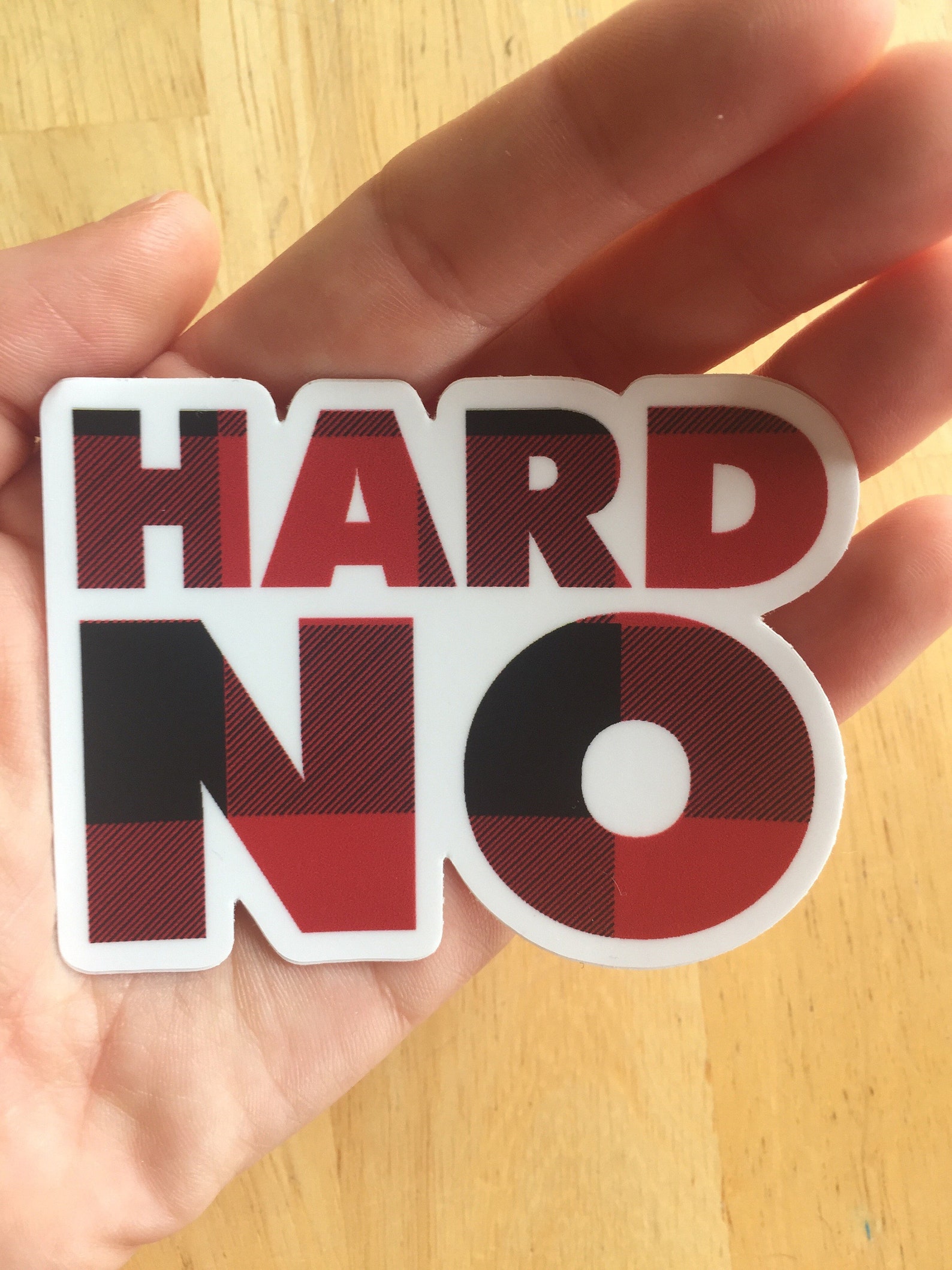 Hard No Sticker - Etsy