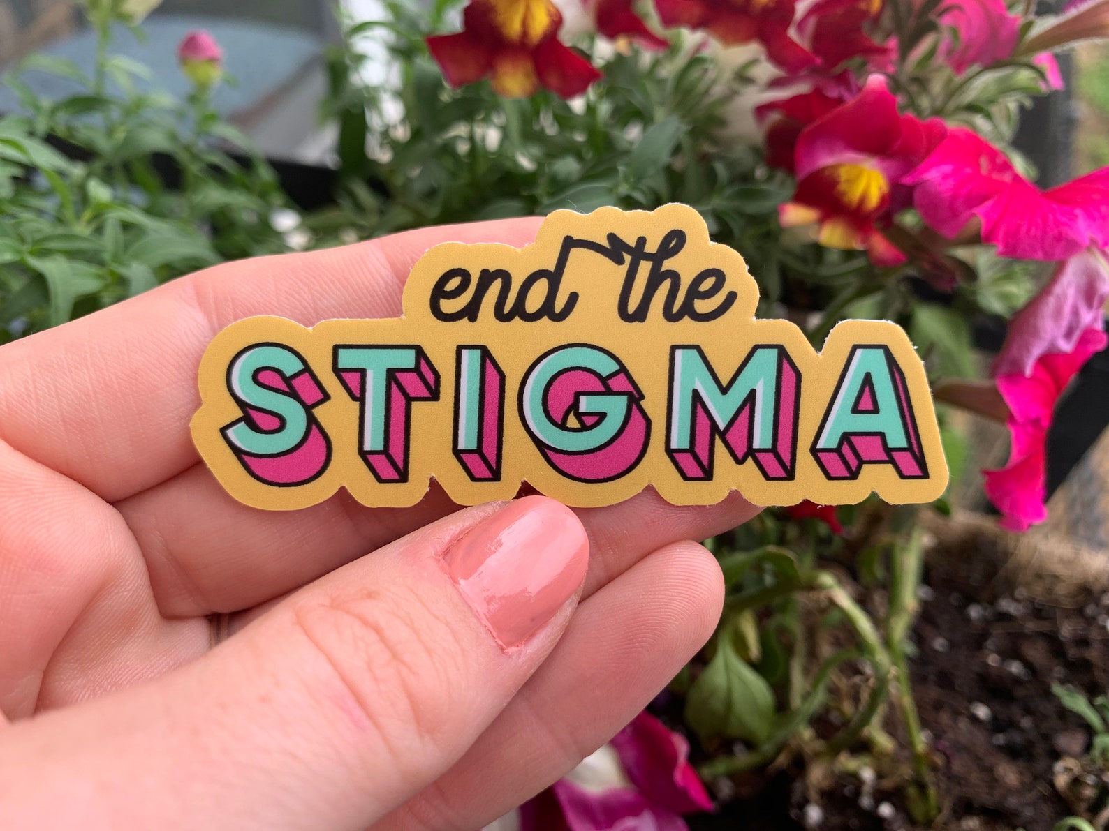 End the Stigma MAGNET 3 X 1.2 Mental Health - Etsy