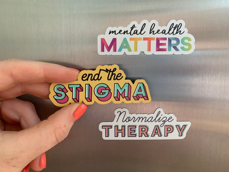 Mental Health MAGNETS 3-pack Normalize Therapy End the - Etsy