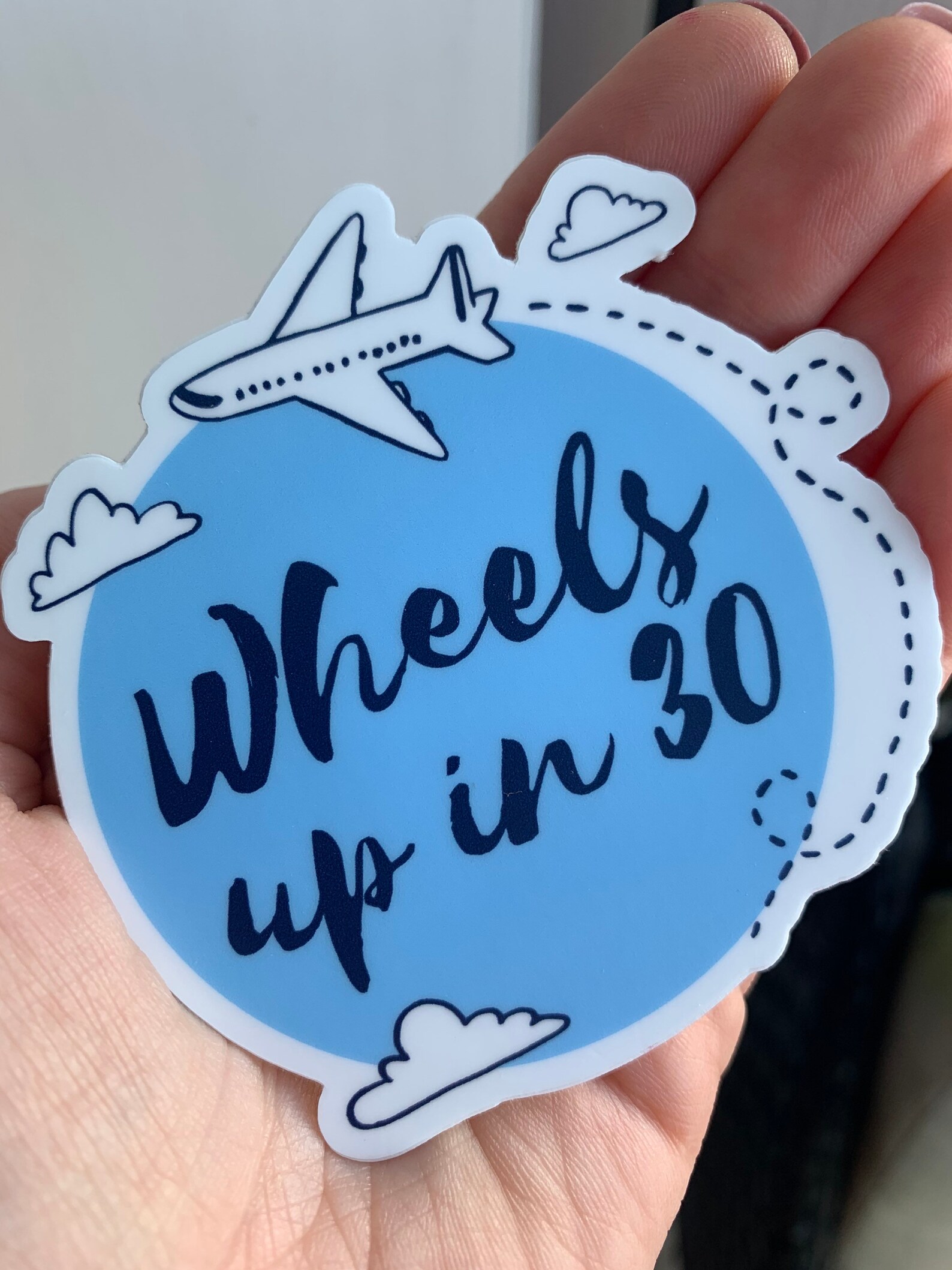 Wheels up in 30 MAGNET - Etsy