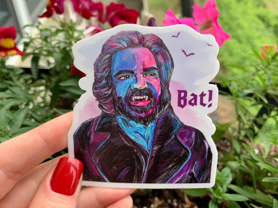 Laszlo - “bat!” Sticker - Etsy