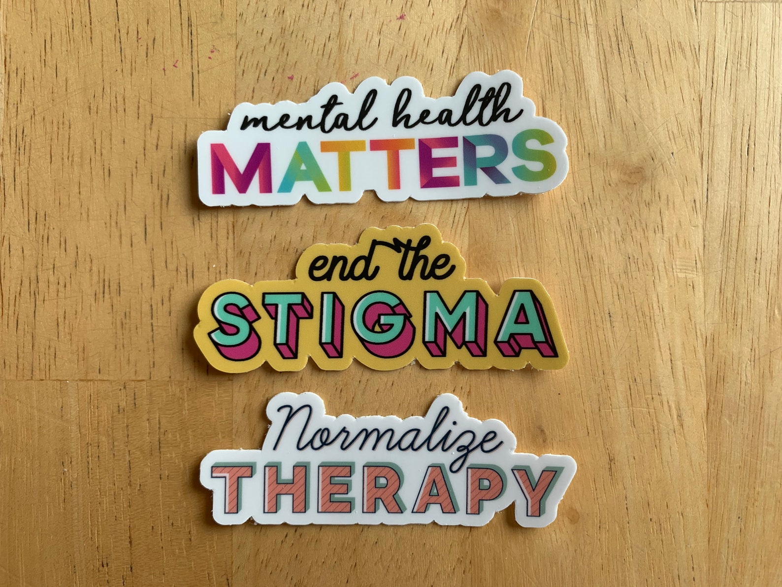 Mental Health MAGNETS 3-pack Normalize Therapy End the | Etsy