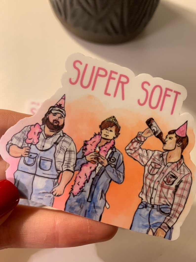 Super Soft (text Version) Sticker - Etsy