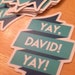 Yay David Yay Sticker - Etsy