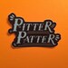 Pitter Patter Blue Typography Sticker - Etsy