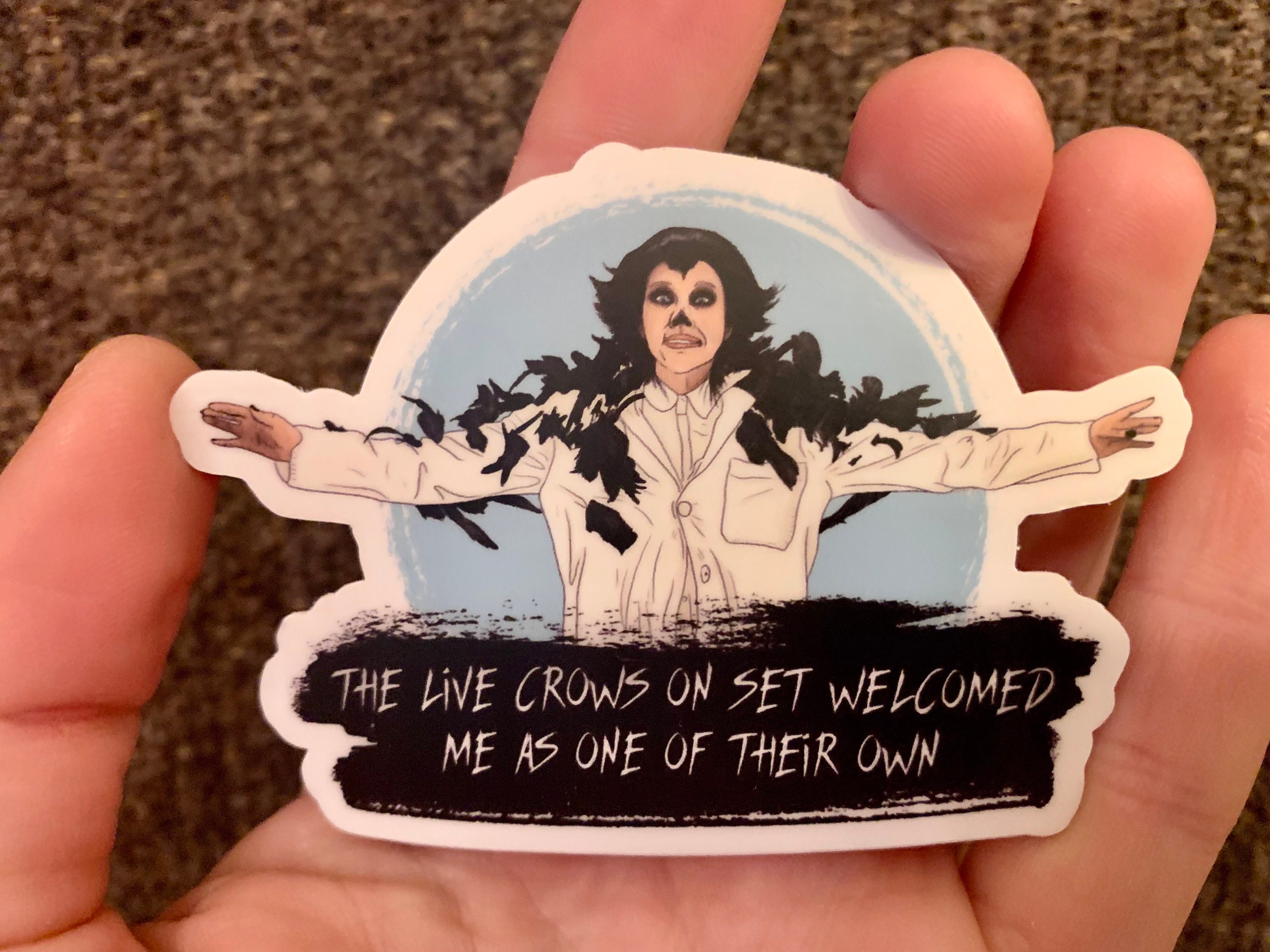Moira as Crow STICKER the Live Crows on Set Welcomed Me as - Etsy Canada