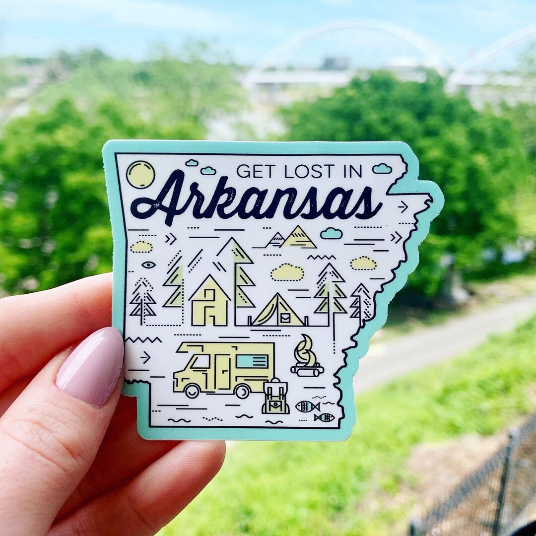 Get Lost in Arkansas Sticker - State Stickers - Etsy