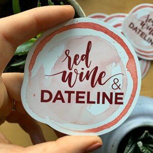 Red Wine Sticker - True Crime STICKER - Etsy