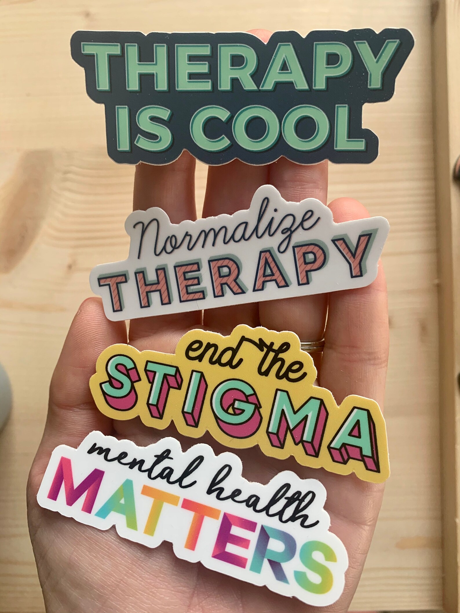 Mental Health MAGNETS 4-pack Normalize Therapy End the | Etsy