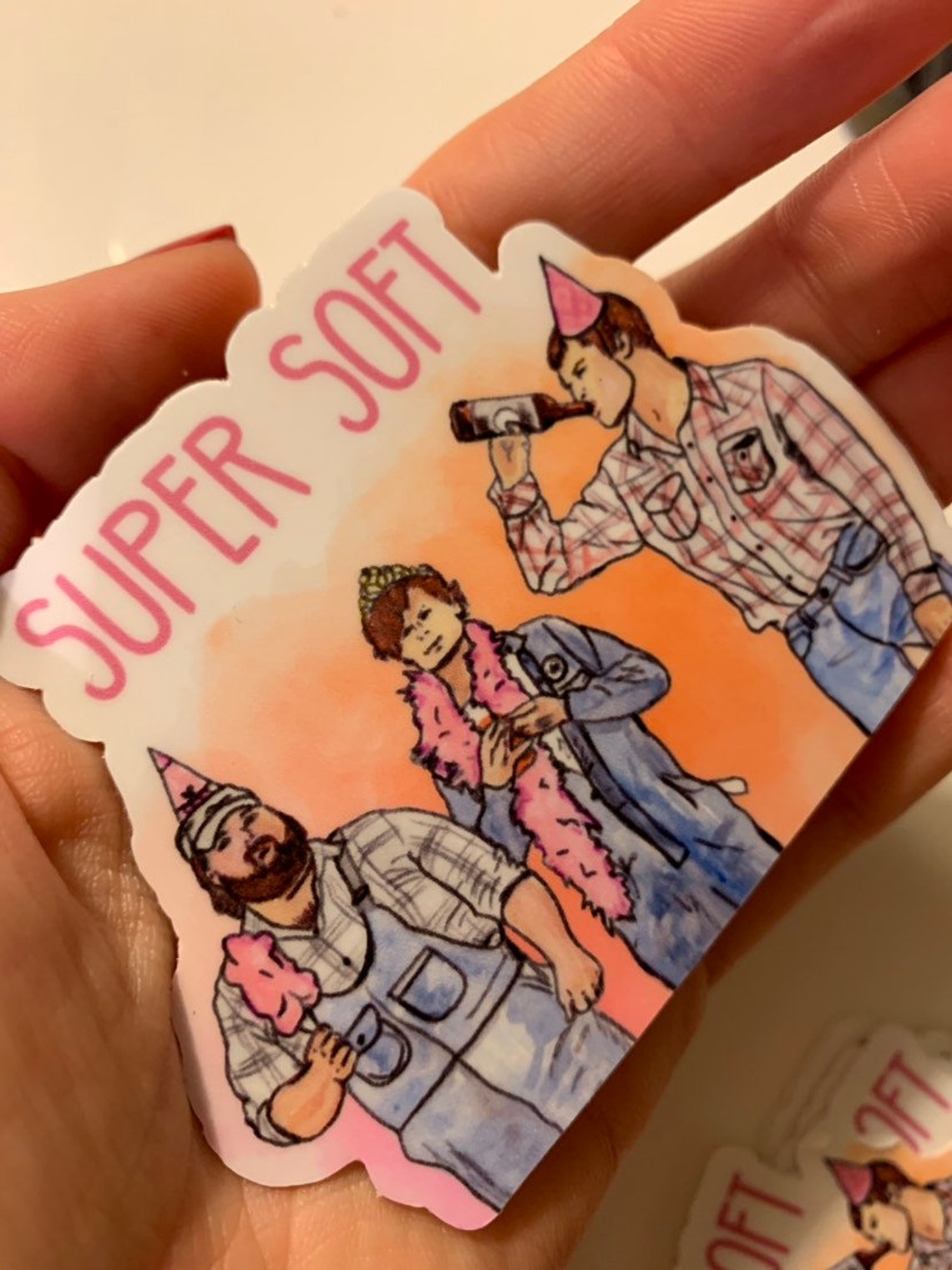 Super Soft text Version Sticker | Etsy