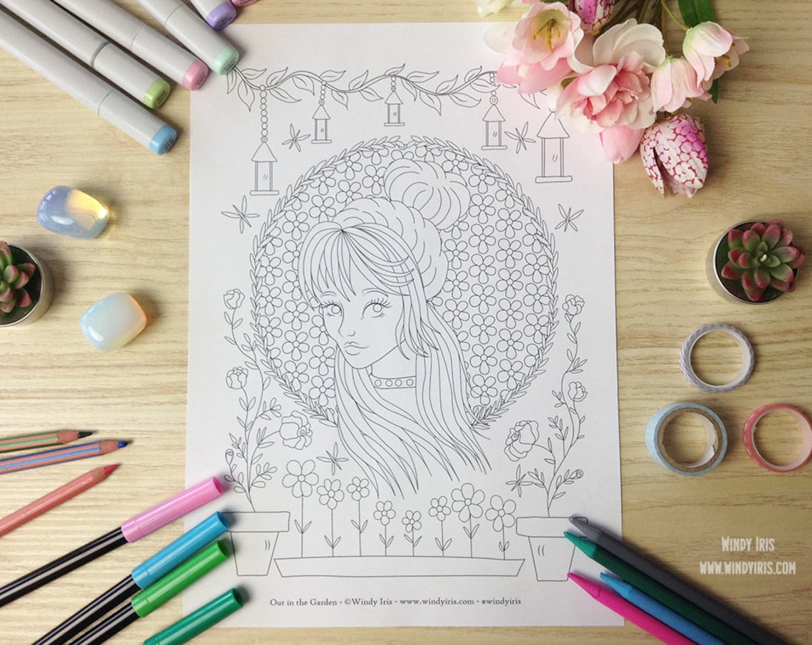 Breeze Digital Coloring Book PDF With 19 Printable Coloring Pages of ...