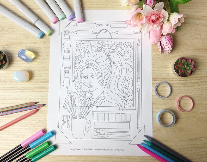 Breeze Digital Coloring Book PDF With 19 Printable Coloring Pages of ...