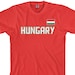 Hungary National Team Men's T-shirt Hungarian Flag European Football ...