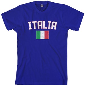 Italia Flag Men's T-shirt Italy National Team European Football Italian ...