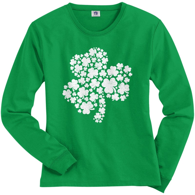 Long Sleeve Shamrock Ladies - Etsy