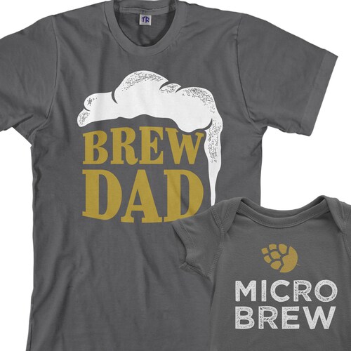 Brew Dad & Micro Brew Men's T-shirt and Infant Bodysuit - Etsy